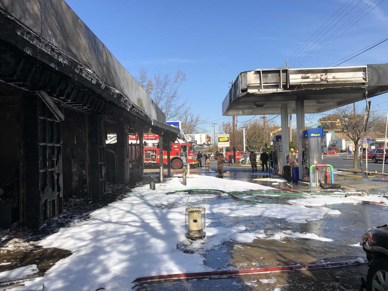 Sunoco Gas Station in Rockville Destroyed by Fire - The MoCo Show