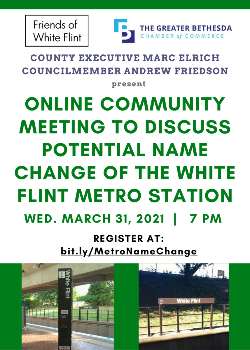 Community Meeting to Discuss Potential Name Change of White Flint Metro ...