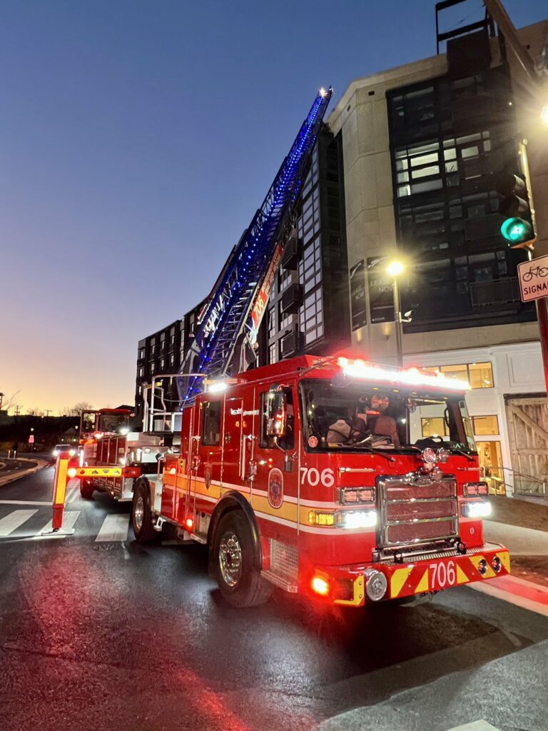MCFRS Respond to Apartment Fire in Bethesda Friday Morning - The MoCo Show