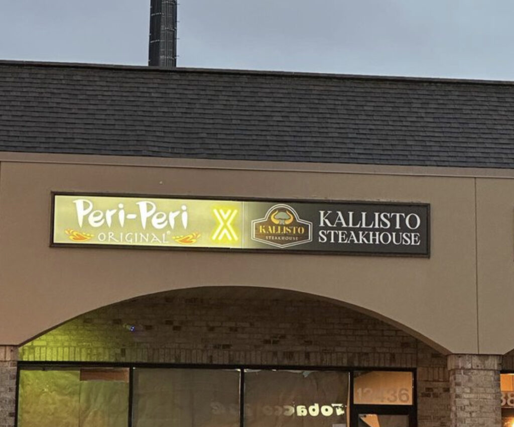 Signage Up at Peri Peri Original/Kallisto Steakhouse - The MoCo Show