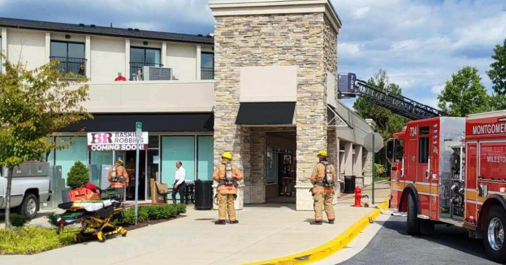 MCFRS Respond to Fire at the Montgomery Village Shopping Center - The ...