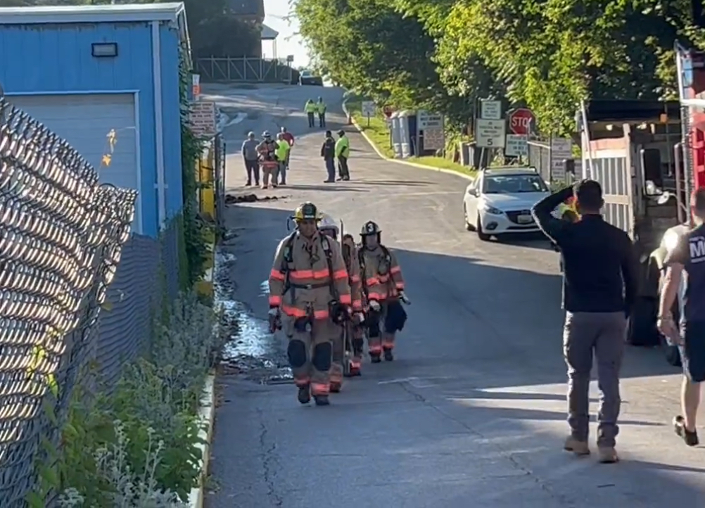 Excavation Equipment Strikes Gas Line; Leak Currently Controlled by ...